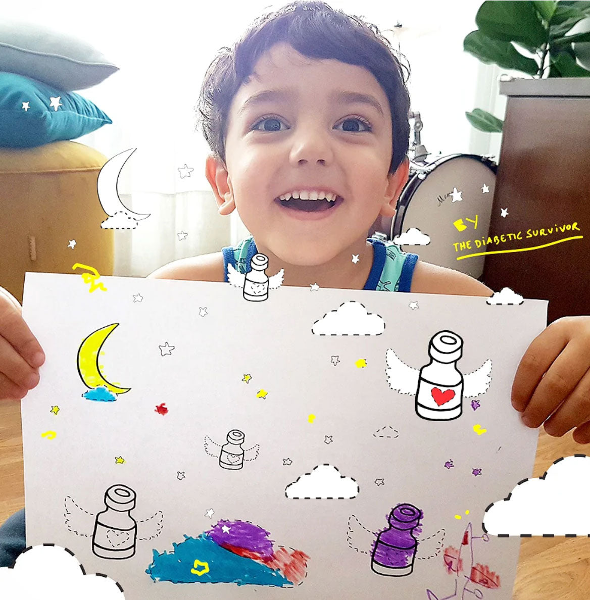FREE Coloring Pages 🖍 World Children's Day – The Diabetic Survivor